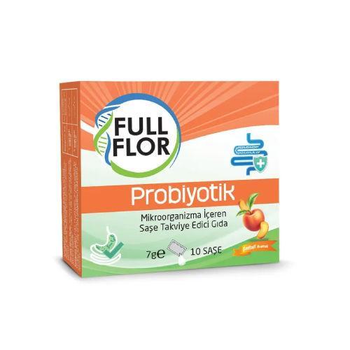 Full Flor Şeftali Aromalı Probiyotik 10 Şase - Sonkullan
